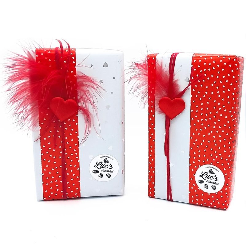 Caja ROJA de bombones Luc's Chocolat 250 gr | Chocolates para regalar